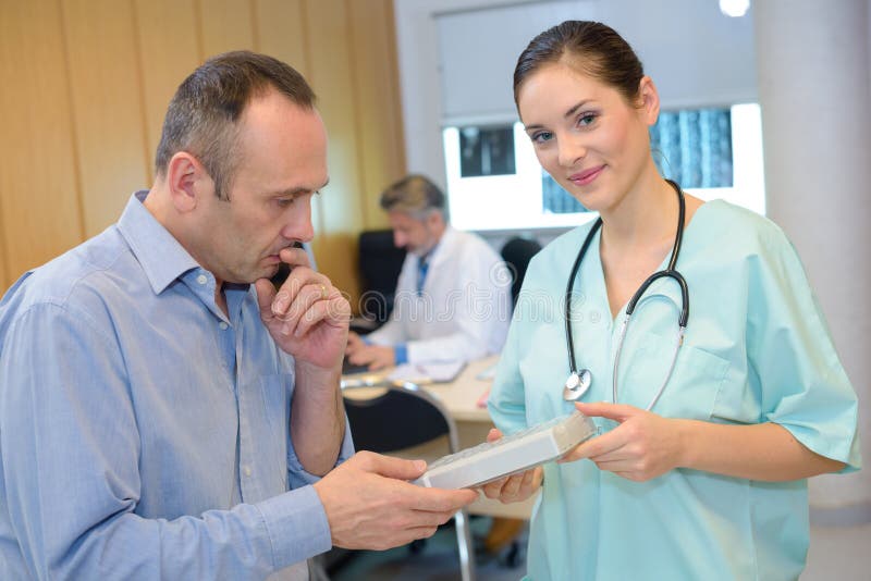 Container Containing Medication Stock Image - Image of preventive ...
