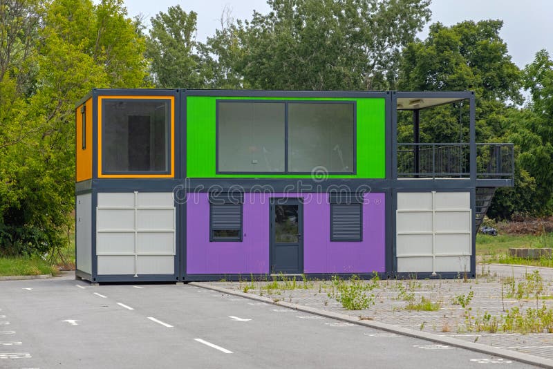 Container Conversion Living Stock Image - Image of cargo, small: 233604229