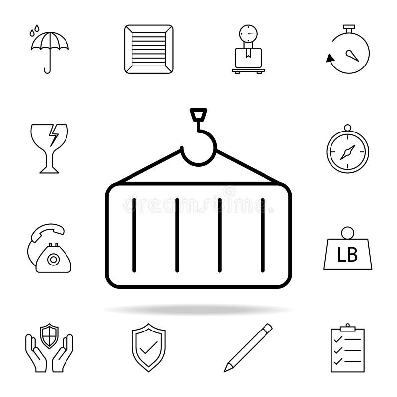 Container Crane Icon. Element of Logistics Icon for Mobile Concept and ...