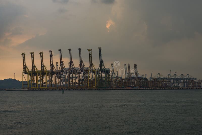 Container Crane at Tanjong Pagar Loading Dock, Singapore Stock Photo ...