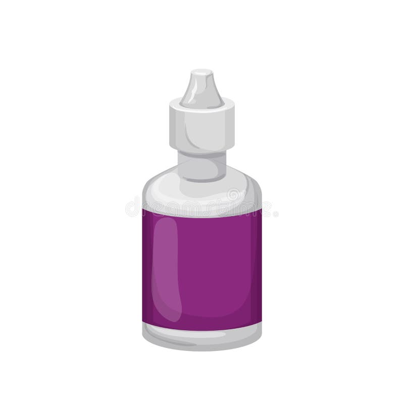 Container Eye Drop Cartoon Vector Illustration Stock Illustration ...