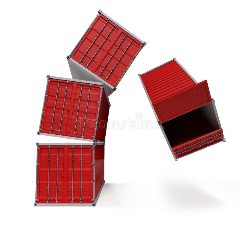 Cargo container ship stock illustration. Illustration of bulk - 29082735