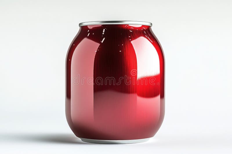 A Container Filled with Red Liquid Sits on a Clean White Surface Stock ...