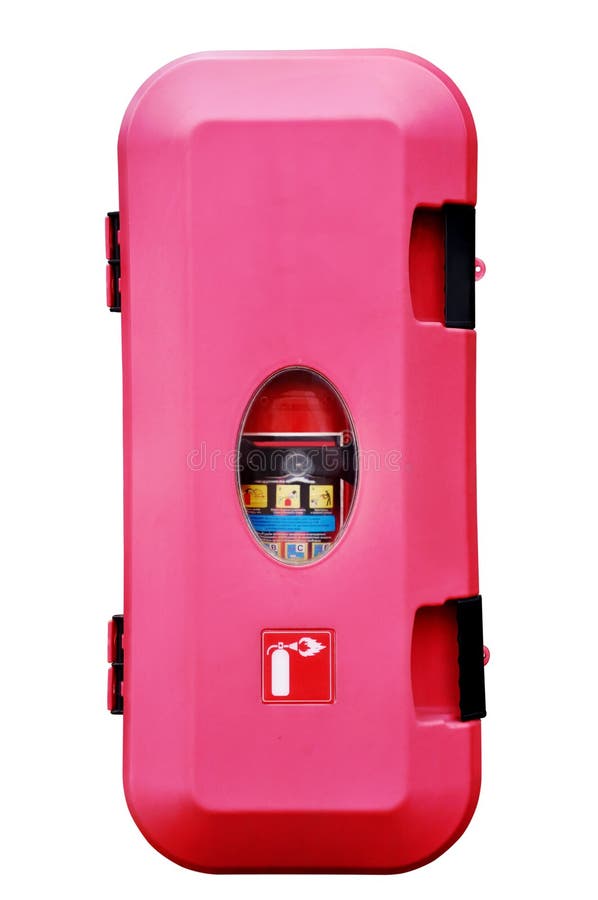 A Container for a Fire Extinguisher Stock Image - Image of isolated ...