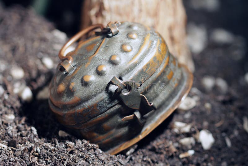 Old locked tin box stock photo. Image of closeup, base - 121871188