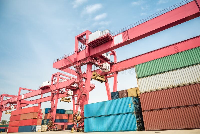 Freight Yard stock photo. Image of transportation, warehouse - 35315022