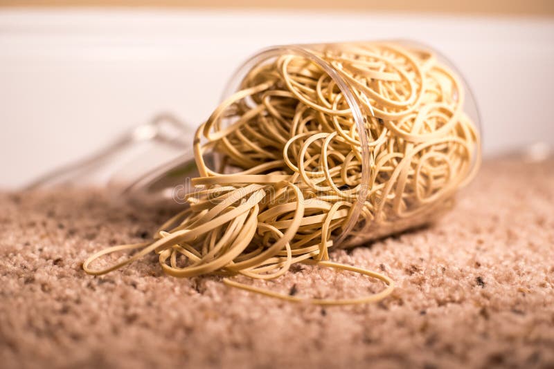 Container Full of Rubber Bands Stock Photo - Image of office, bands ...