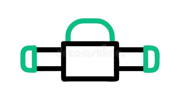 Container with Handle Outline Vector, Vector Design Generative AI Stock ...