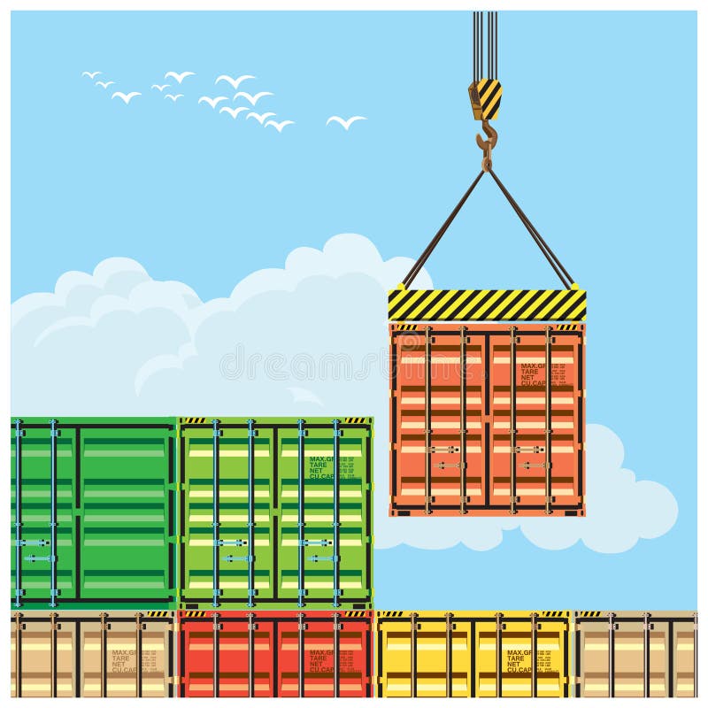 3D Moving Men Handling Materials Stock Illustration - Illustration of ...