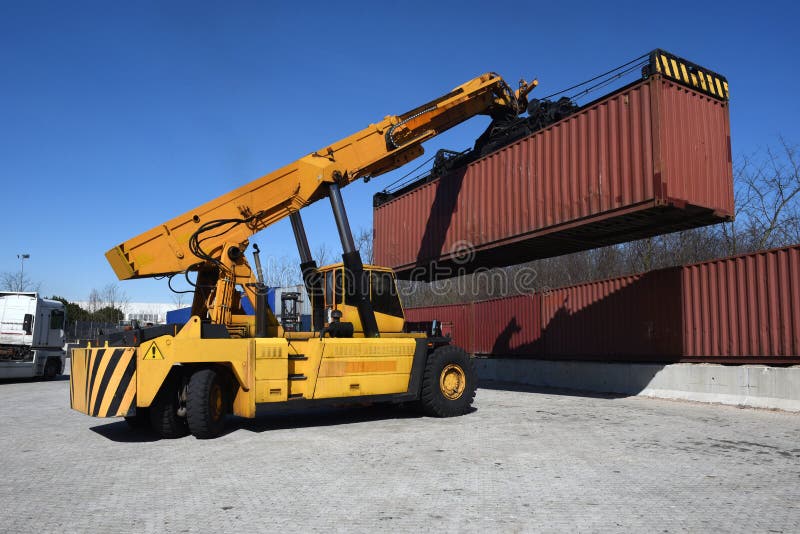 Handling Load Lifting Operations Stock Image - Image of load, equipment ...