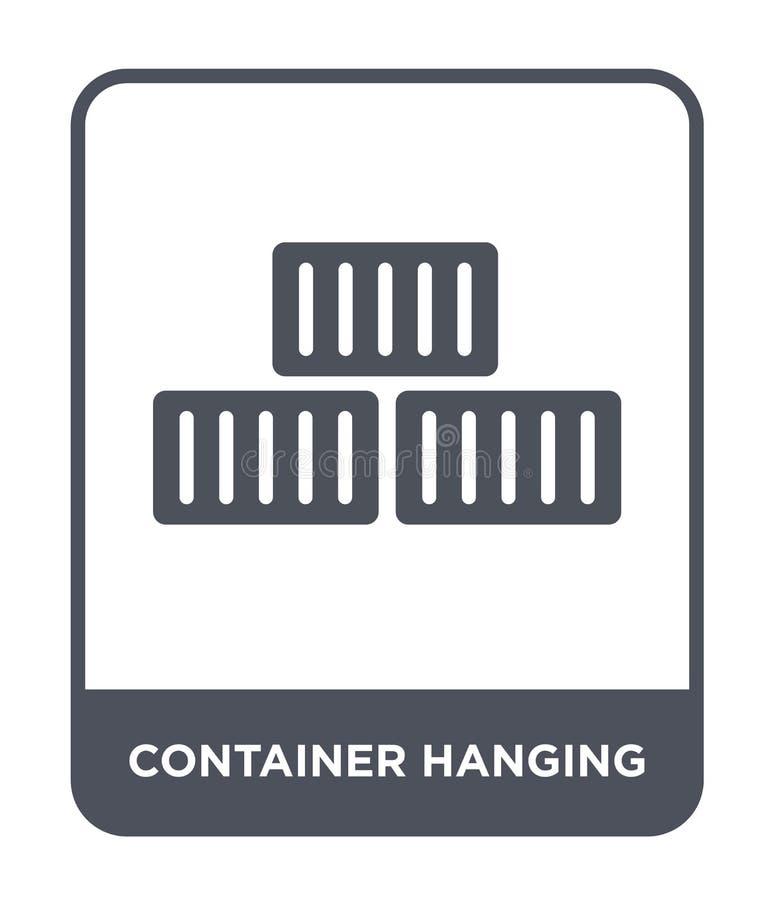 Container Icon in Trendy Design Style. Container Icon Isolated on White ...