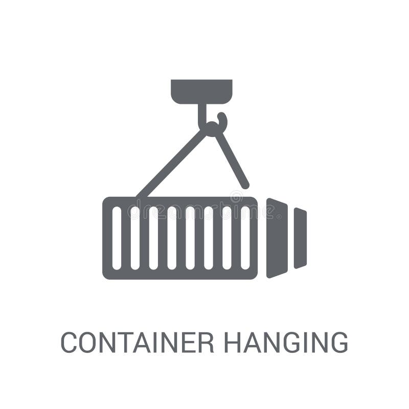 Container Hanging Icon. Trendy Container Hanging Logo Concept on Stock ...