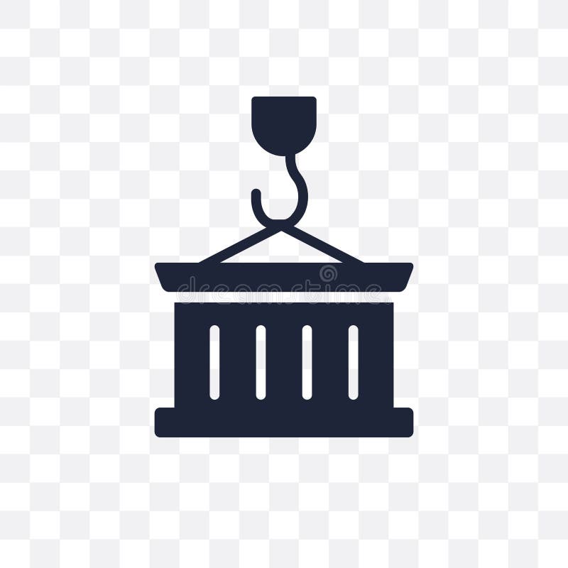 Container Hanging Transparent Icon. Container Hanging Symbol Design ...