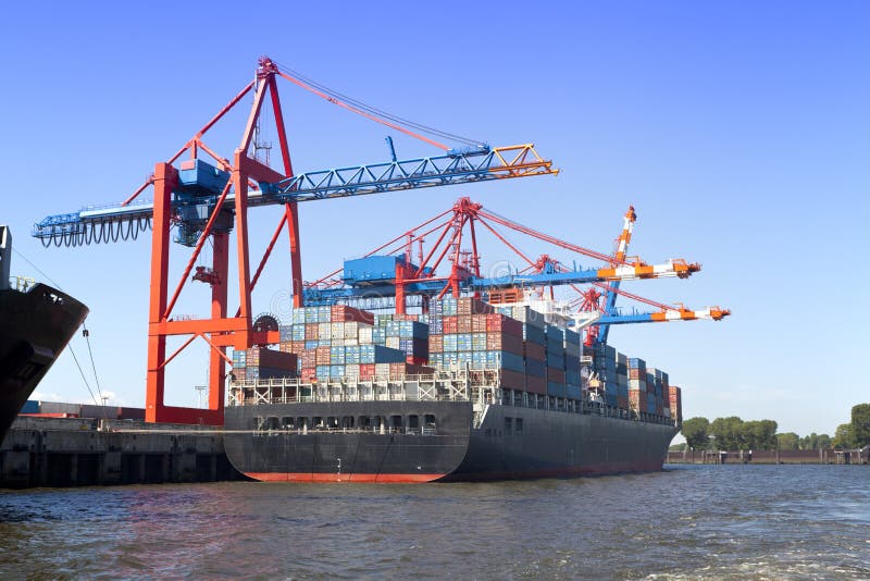 Container Harbor stock image. Image of commercial, shipyard - 31993105