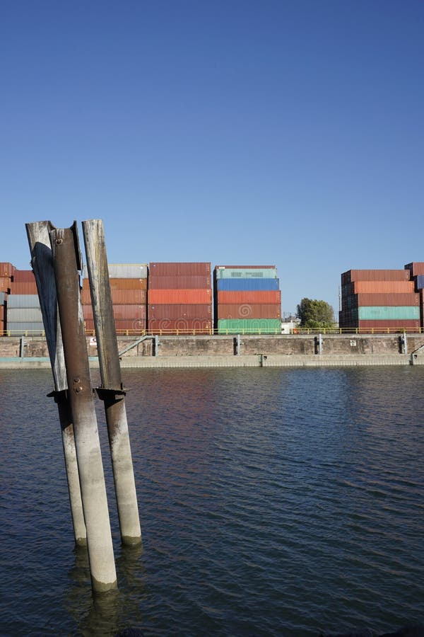 Container harbour stock photo. Image of unload, door - 46560084