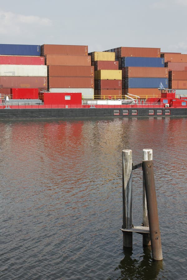 Container harbour stock image. Image of shipping, intermodal - 43227523