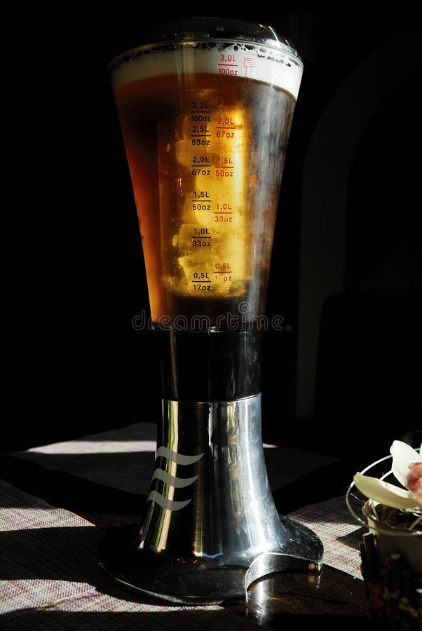 A Container of Ice-cold Beer Stock Image - Image of beer, cafe: 119531689