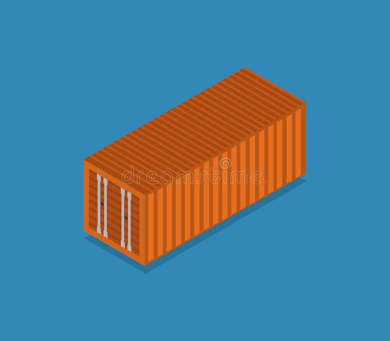 Container Icon Illustrated in Vector on White Background Stock ...