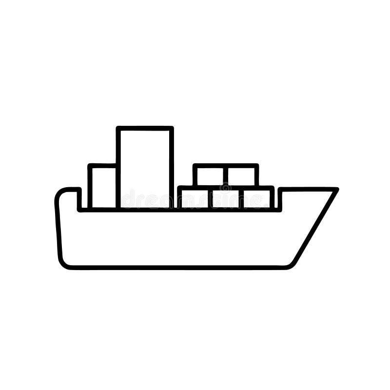 Container Icon Isolated on White Background from Shipping Logistics ...
