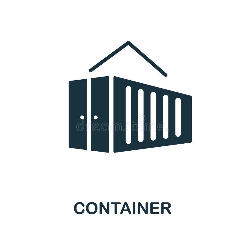 Container Icon. Monochrome Simple Container Icon for Templates, Web ...