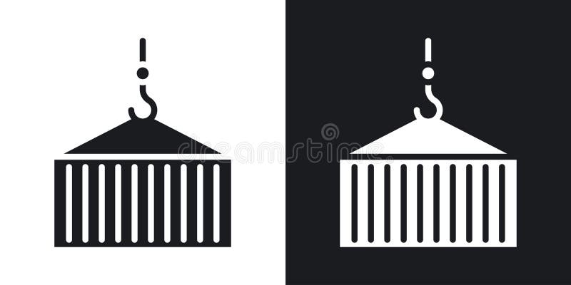 Container icon vector stock vector. Illustration of shipping - 348262484