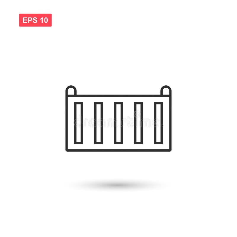 Container Icon Vector Isolated 4 Stock Vector - Illustration of design ...