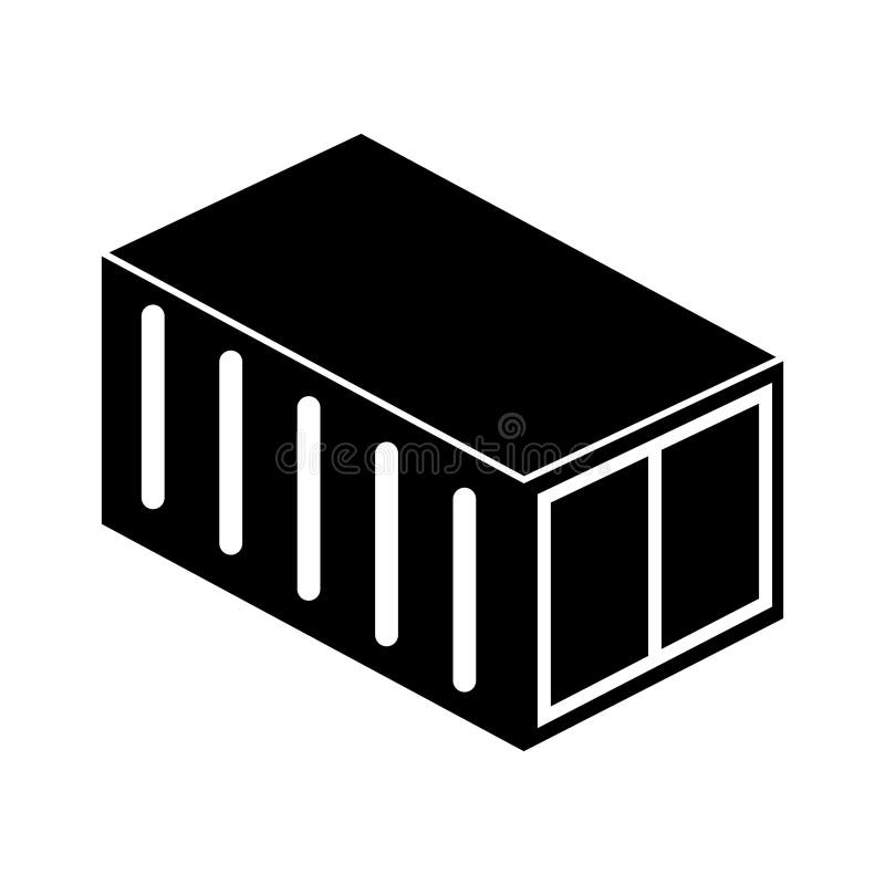 Container icon vector stock vector. Illustration of vehicle - 290217814
