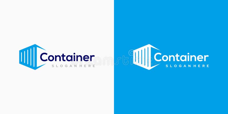 Container Letter C Logo Design Stock Vector - Illustration of freight ...