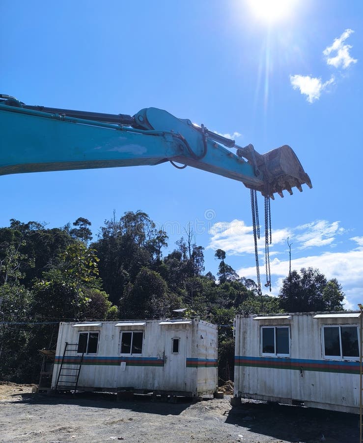 Container Lifting Process 2 Stock Photo - Image of equipment, heavy ...