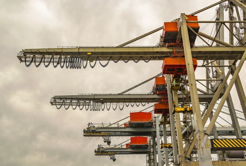 Container Loading, Montevideo Port Stock Photo - Image of delivery ...
