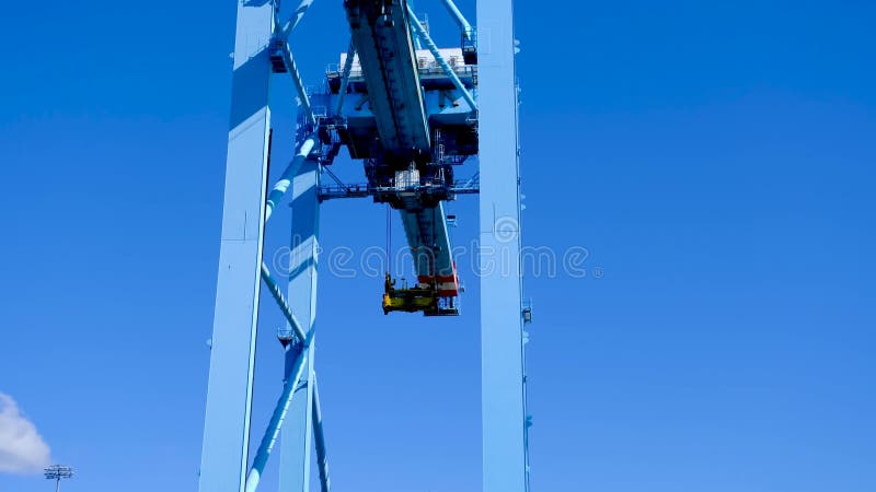 Container Loading and Offloading Equipment Stock Video - Video of ...