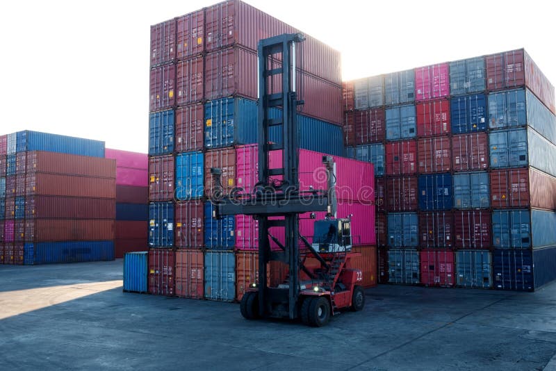 Container Loading and Unloading Equipment in the Harbor Import and ...