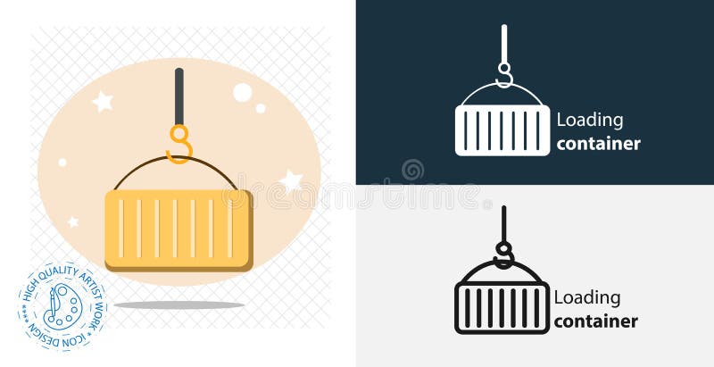 Container Logistic and Delivery Clipart. Container Logistic and ...