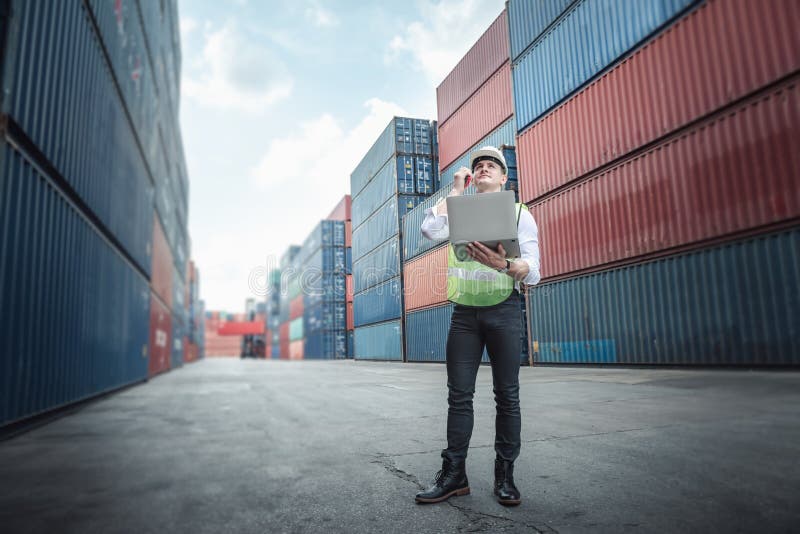 Container Logistics Shipping Management of Transportation Industry ...