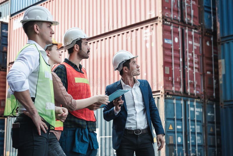 Container Logistics Shipping Storage Management Industry Team, Manager ...