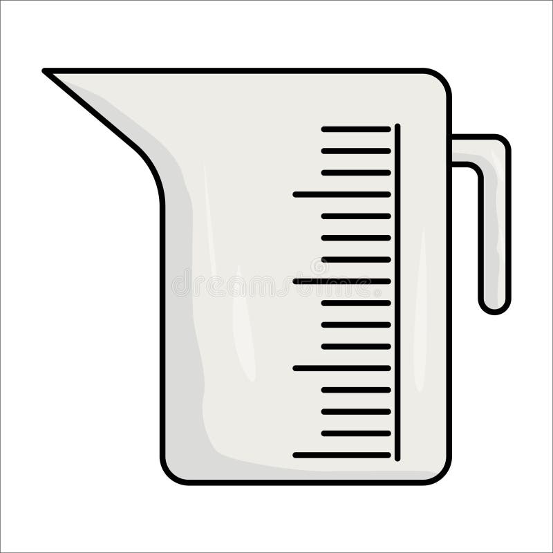 Container for Measuring Solution or Measuring Water Stock Vector ...