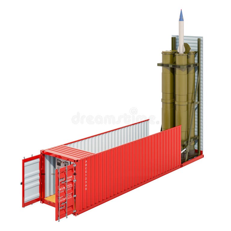 Container Missile System, Missile Container Complex. 3D Rendering Stock ...