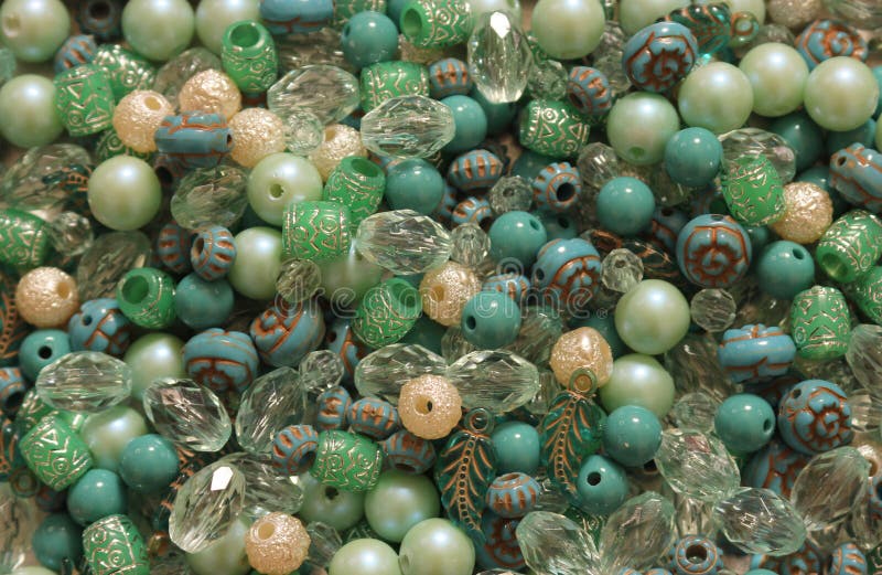 Container of Mixed Beads for Crafts and Jewelry Making Stock Photo ...