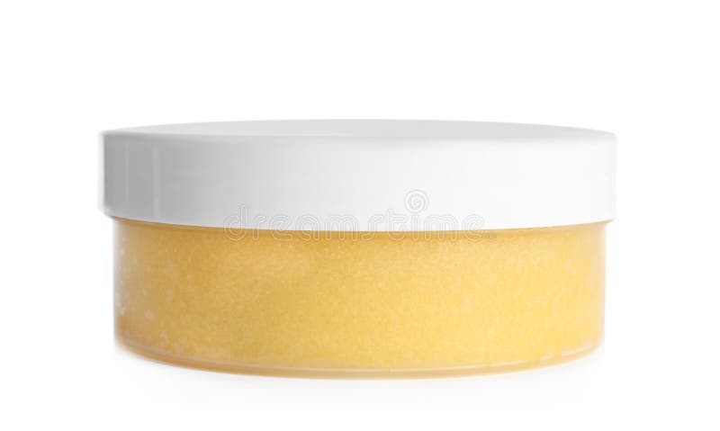 Container with Natural Scrub Stock Image - Image of brown, cosmetology ...