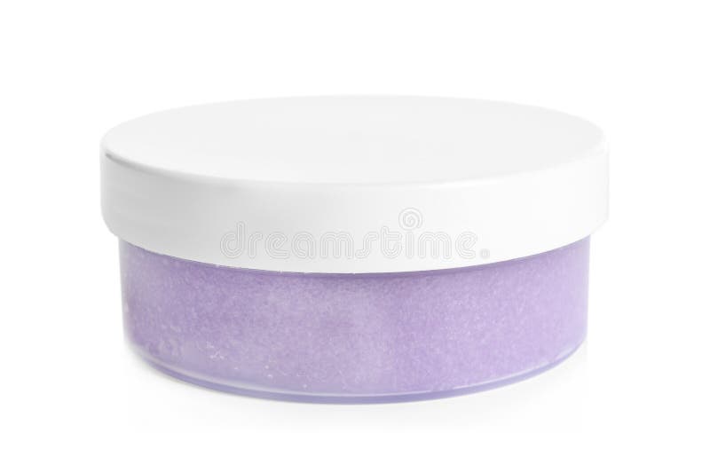 Container with Natural Scrub Stock Image - Image of brown, cosmetology ...