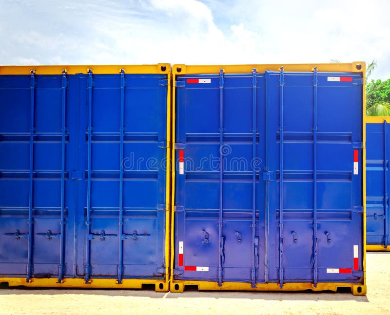 Container Operation in Serial Port Stock Image - Image of warehouse ...