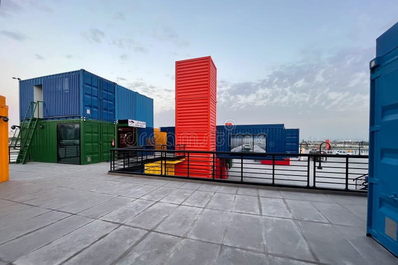 Container Park Doha editorial photography. Image of doha - 228508197