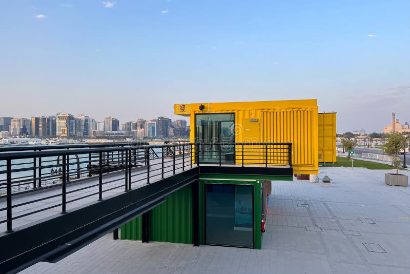 Container Park Doha editorial image. Image of fastfood - 228508205