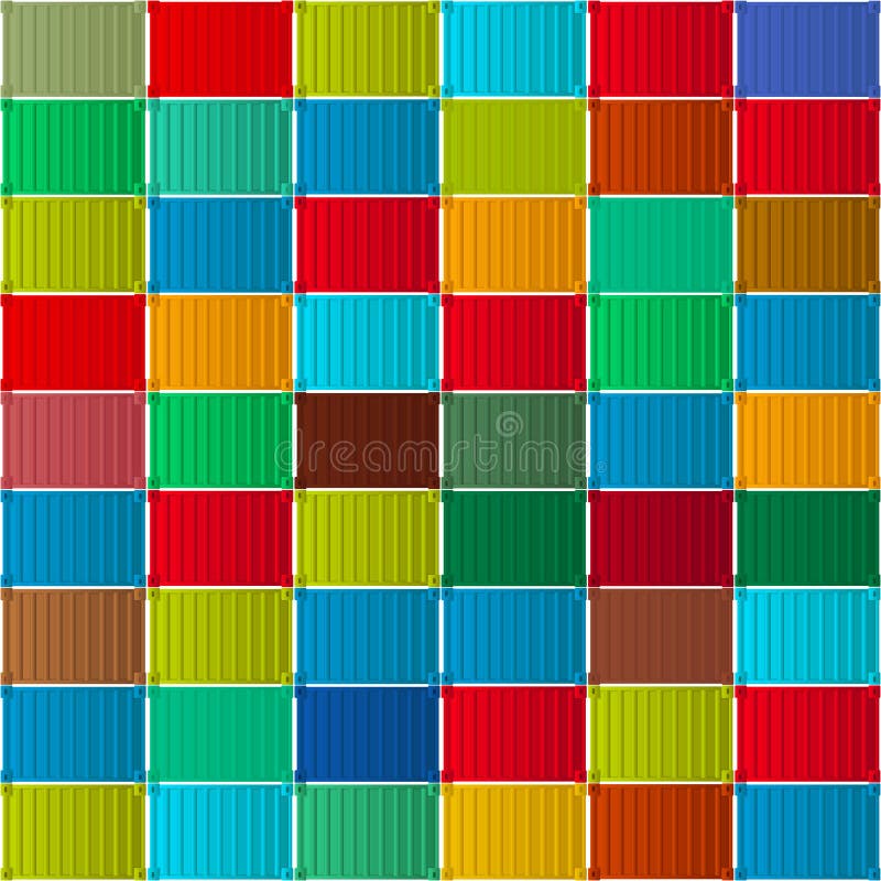 Container pattern stock illustration. Illustration of dockyard - 54999819