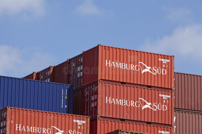 Container - Pile of Containers Editorial Image - Image of sued, trade ...