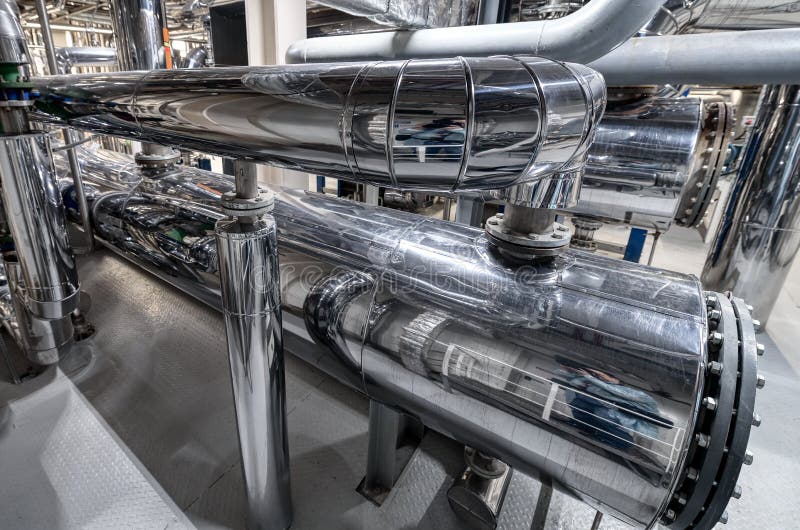 Container and Pipelines at Chemical Nutrient Additives Plant Stock ...