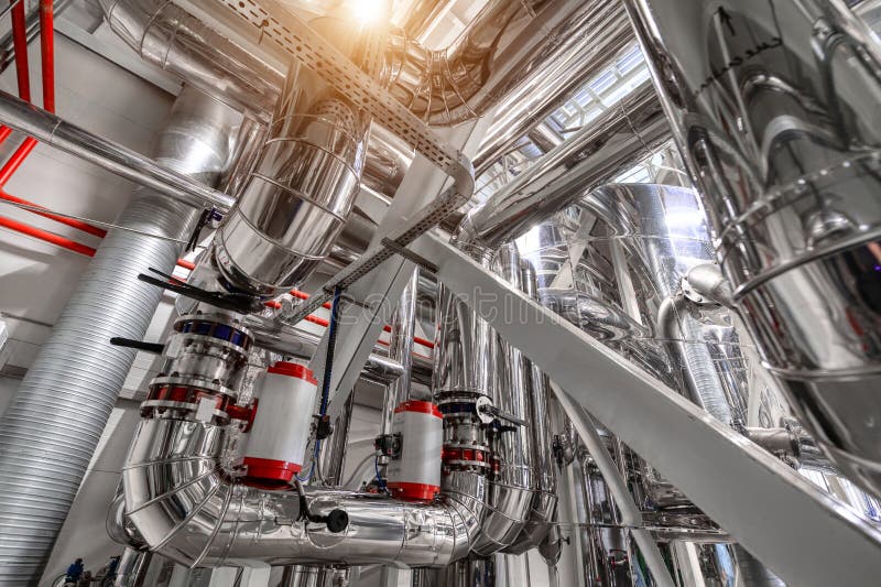 Container and Pipelines at Chemical Nutrient Additives Plant Stock ...