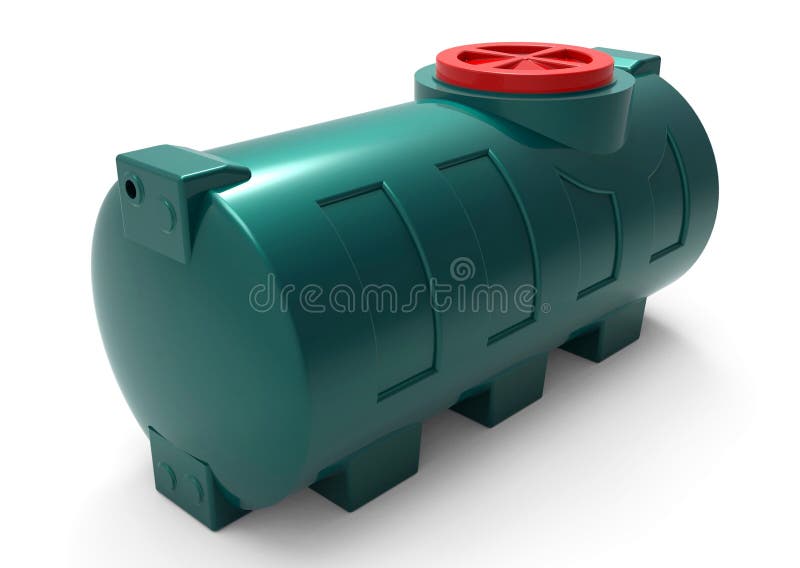 Container. Plastic Vat. Watertank 3d Afbeelding. Stock Illustratie ...