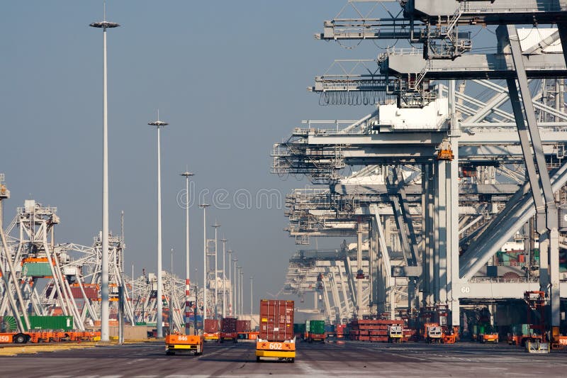 Container port editorial photography. Image of harbour - 26888512