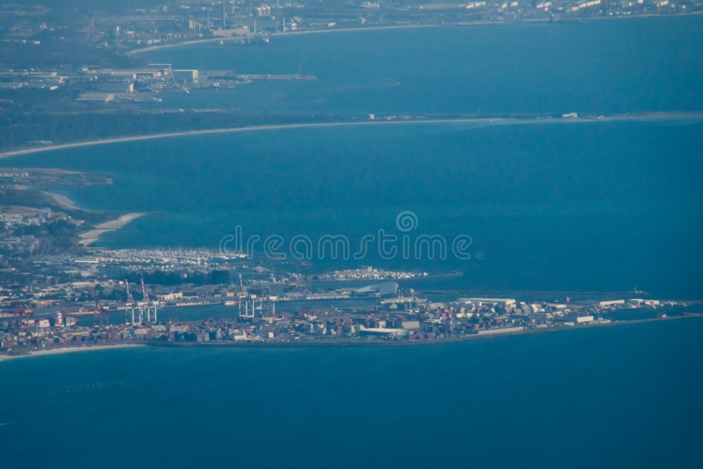 Container Port of Perth at the Coast of Western Australia Stock Photo ...